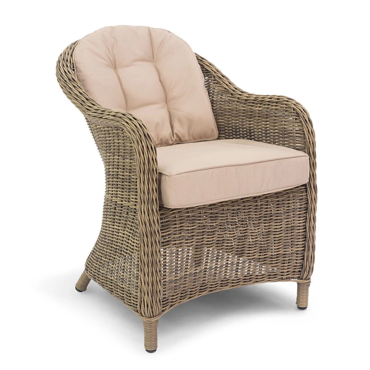 Winchester Heritage 6 Seat Round Rattan Dining Set with Ice Bucket ...